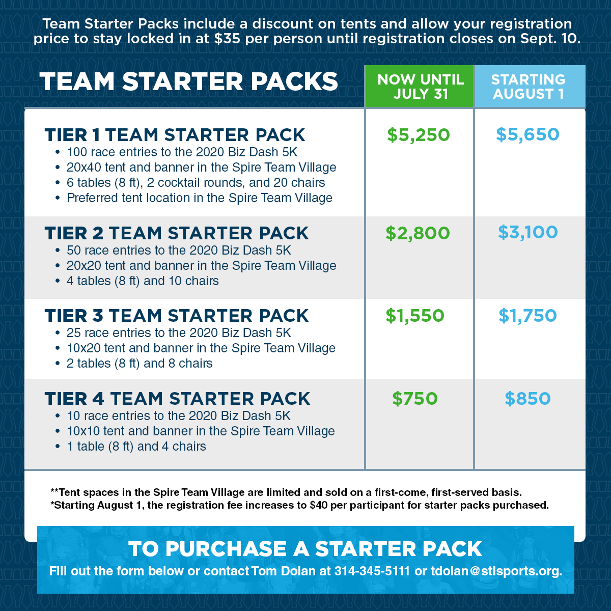 Team Starter Packs - Biz Dash